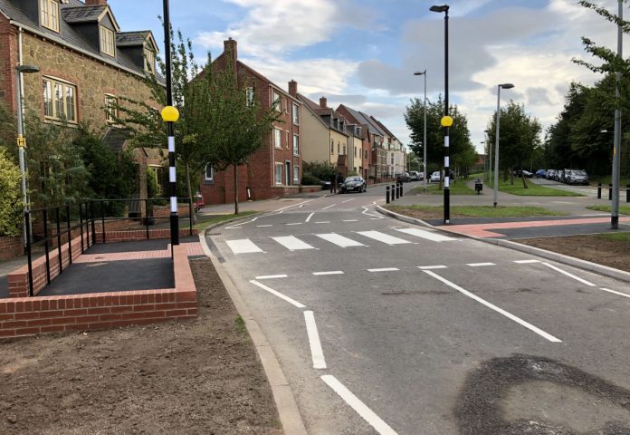 New zebra crossing installed outside Lawley Primary School